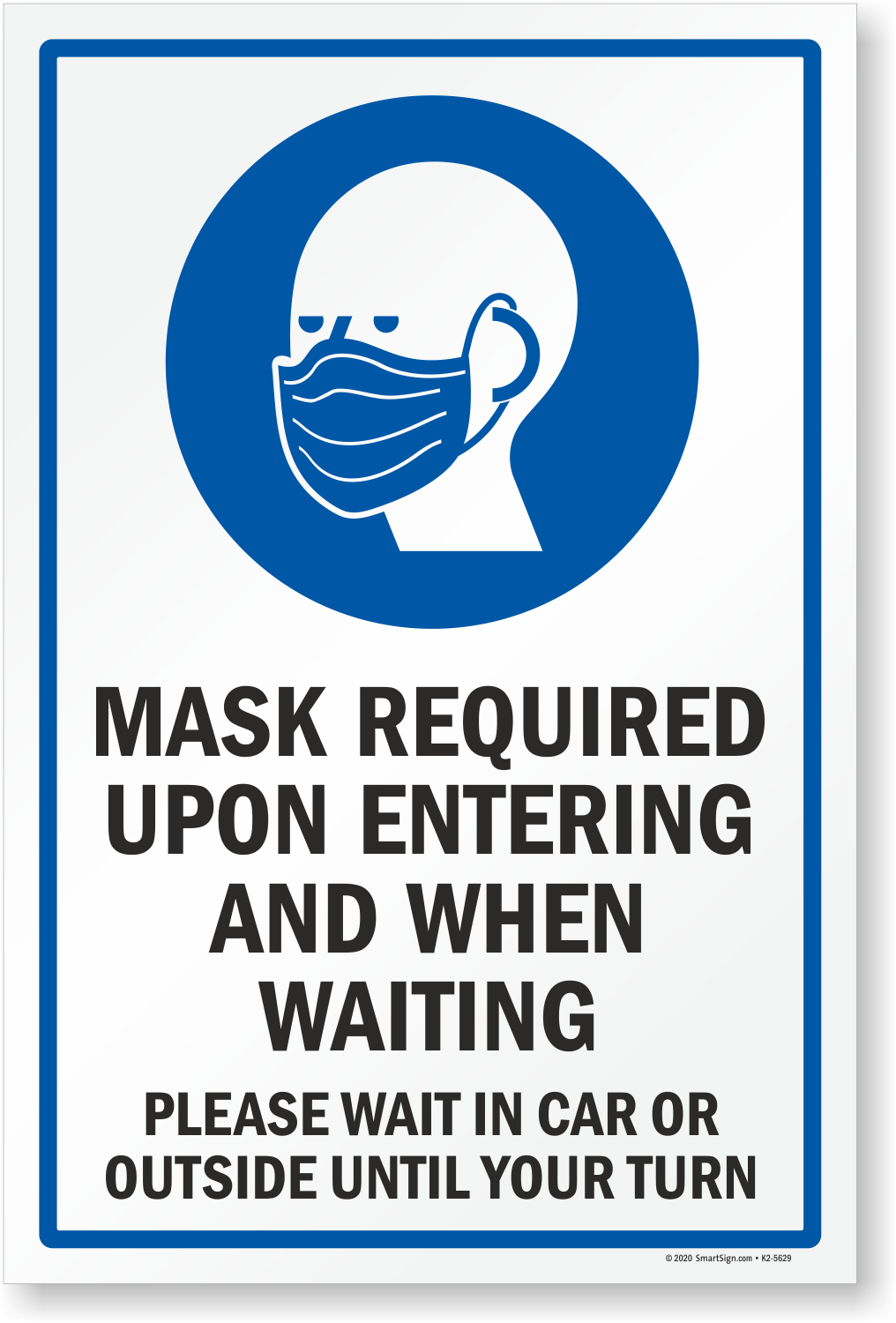 San Mateo County Face Covering Alert Safety Sign