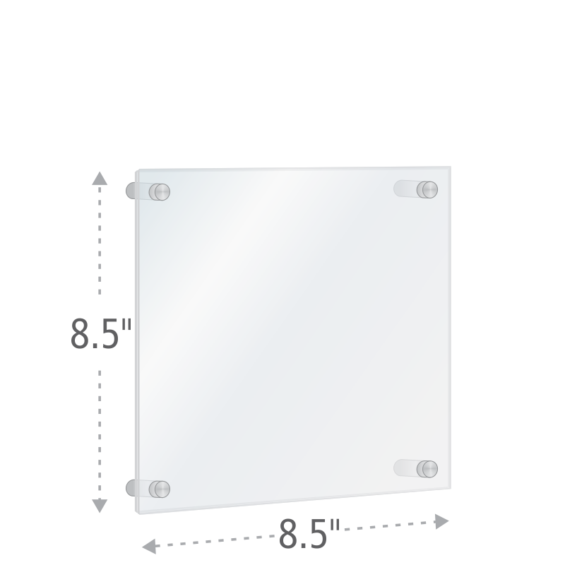 Plexiglass Standoff Hardware 12Pcs 3/4 X 1 Inch Sign Holders Standoff