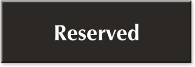 Room Reserved Sign