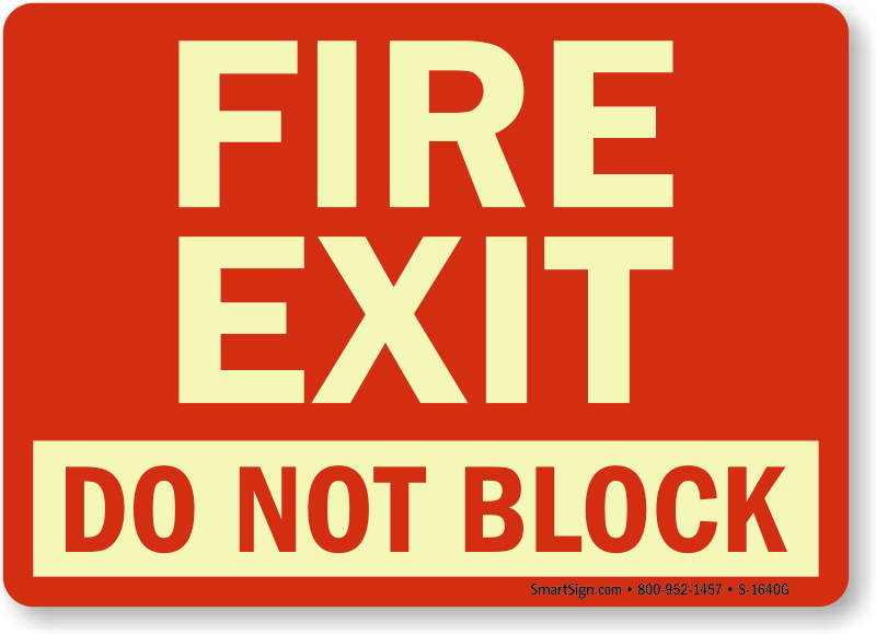 Fire Safety Door Signs