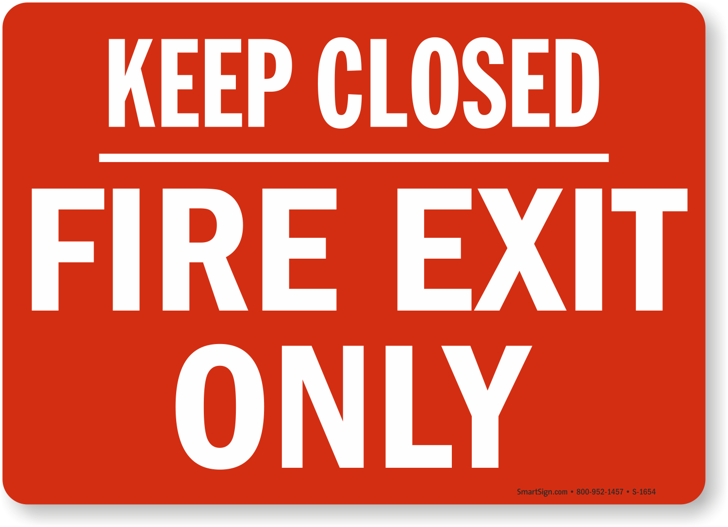 Emergency Exit Only Sign Printable