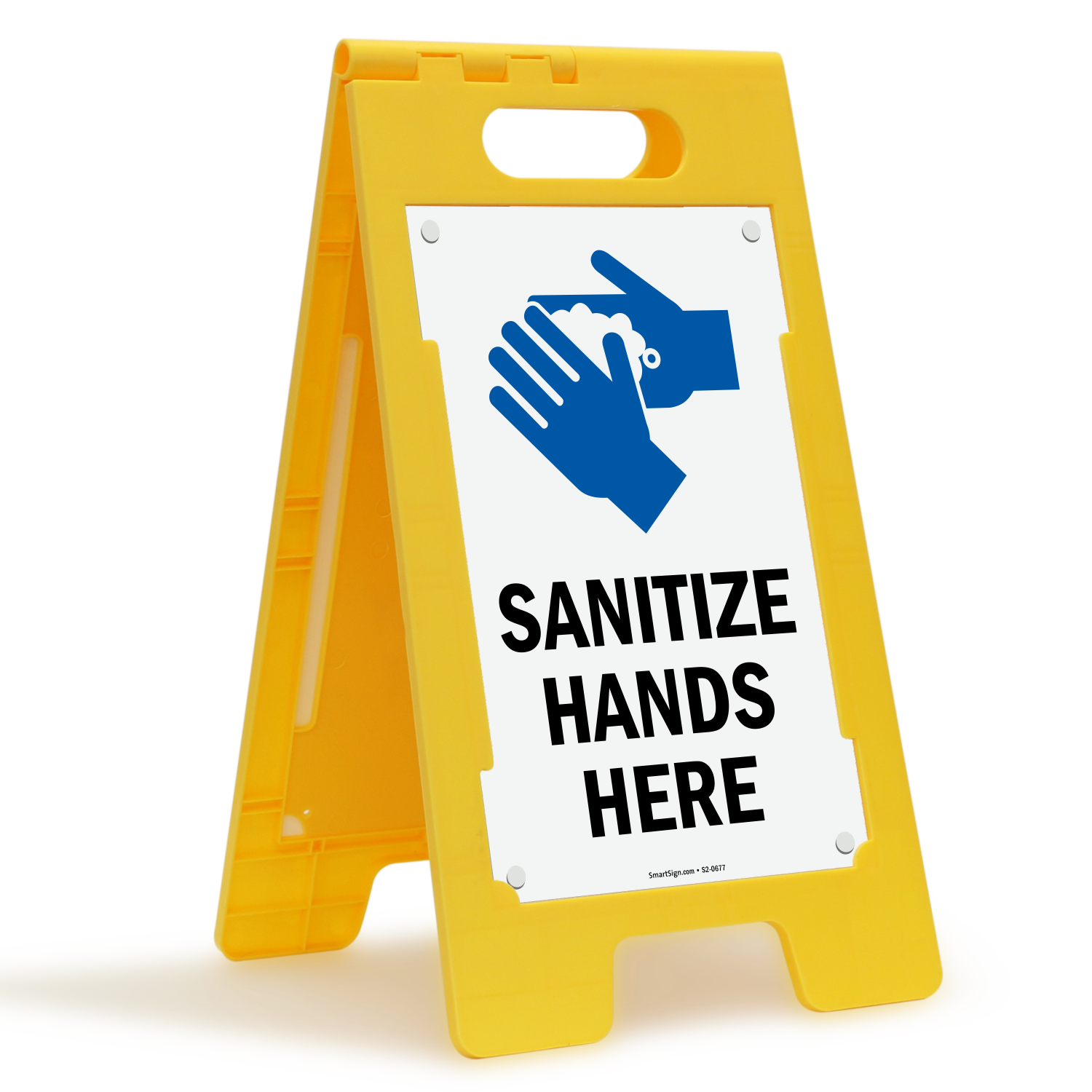 Projecting Hand Sanitizer Here Sign