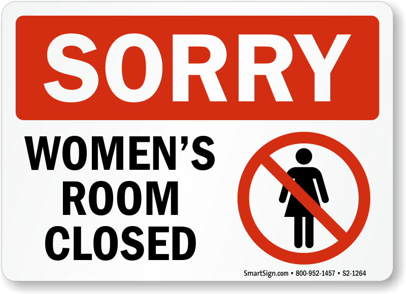 Women's Room Sign