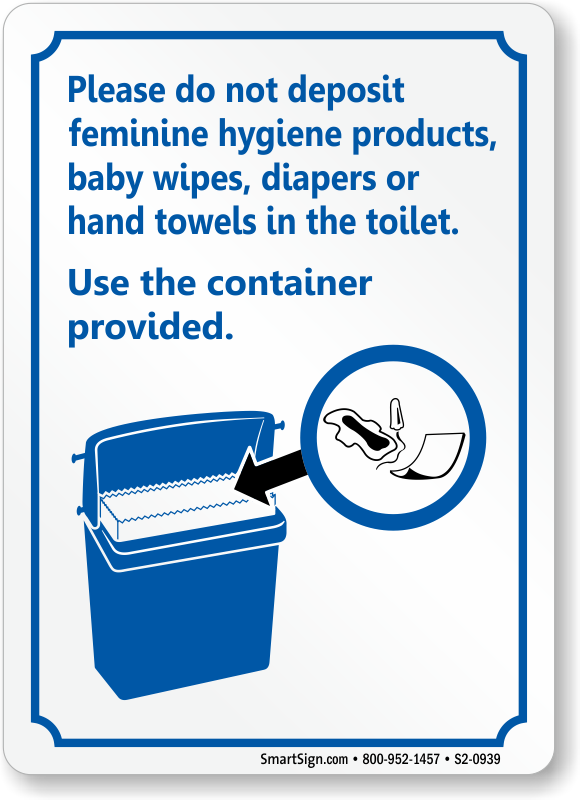 Bathroom Signage For Tampons